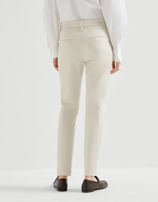Brunello Cucinelli Stretch Cotton Slim-fit Trousers