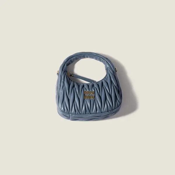 Miu Miu Wander Matelassé Nappa Leather Hobo Bag