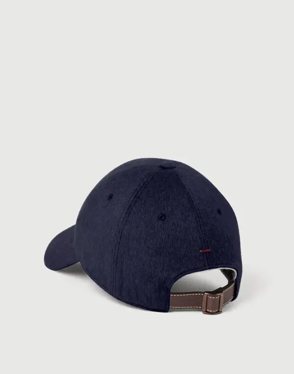 Brunello Cucinelli Cashmere And Alpaca Blend Baseball Cap - Navy Blue