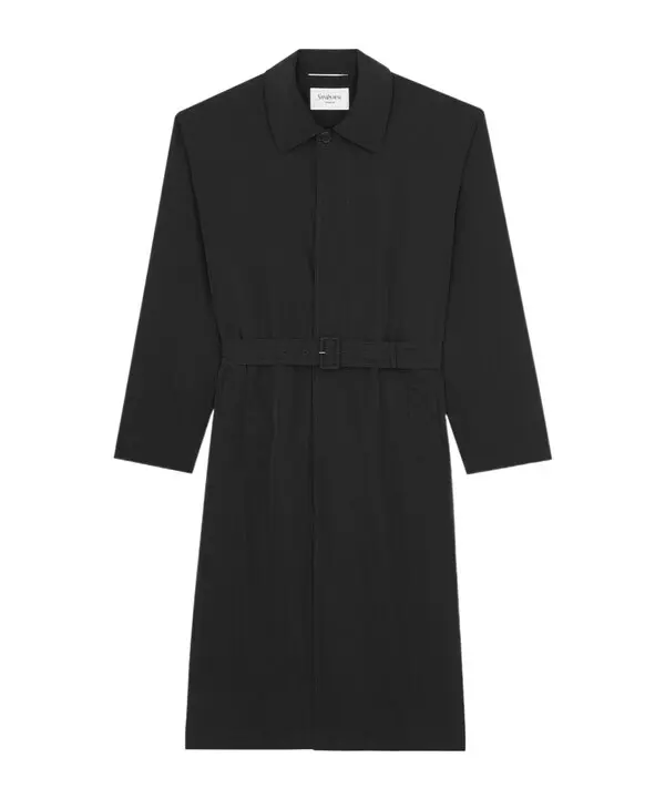 Saint Laurent Cotton Serge Coat