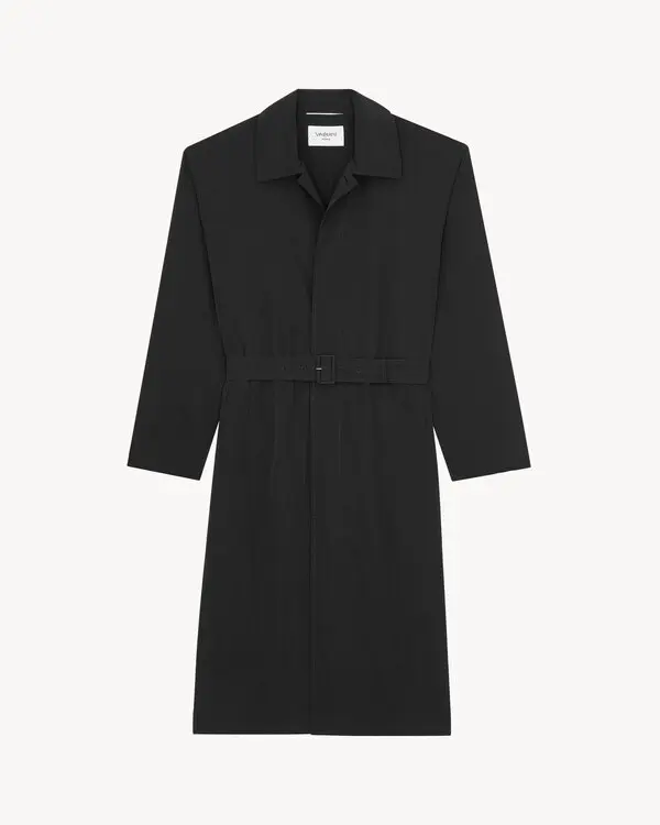 Saint Laurent Cotton Serge Coat