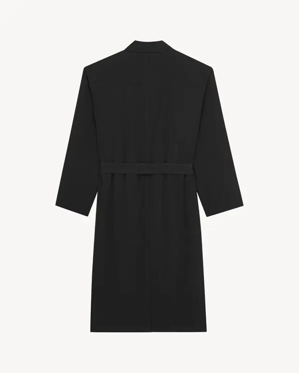 Saint Laurent Cotton Serge Coat