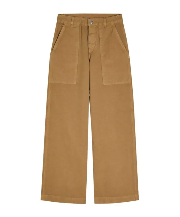 Moncler Wide-leg Canvas Trousers