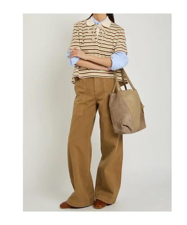 Moncler Wide-leg Canvas Trousers