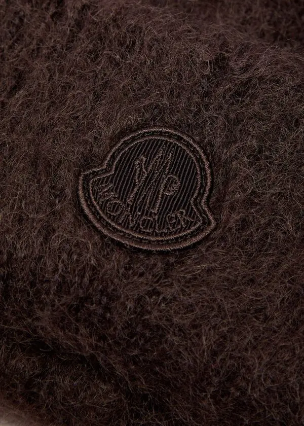 Moncler Logo Mohair-blend Beanie