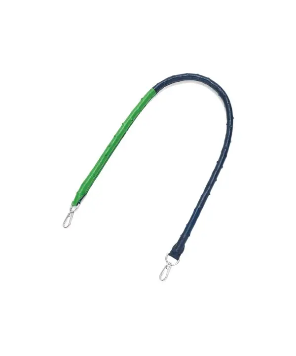 Loewe Ostrich Strap - Green/navy
