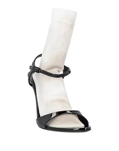 Balenciaga Two-tone Patent Leather Pointed Toe High Heel Sandals