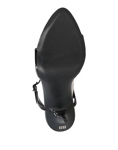 Balenciaga Two-tone Patent Leather Pointed Toe High Heel Sandals