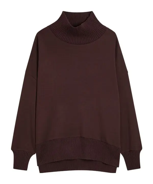 Varley Barker High-neck Stretch-jersey Sweatshirt