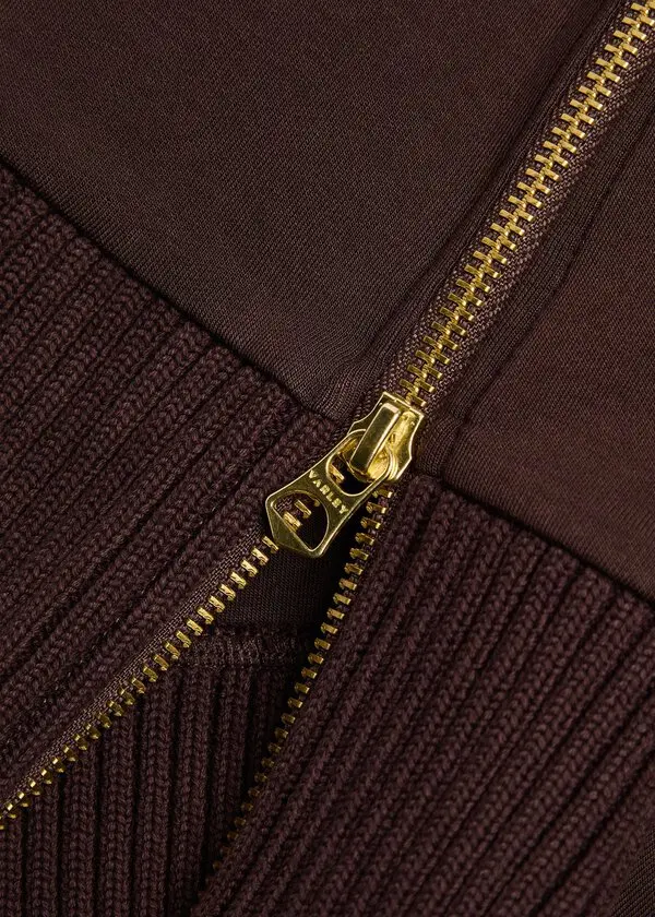 Varley Barker High-neck Stretch-jersey Sweatshirt