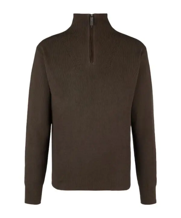 TOD'S Half-zip Ribbed Sweater