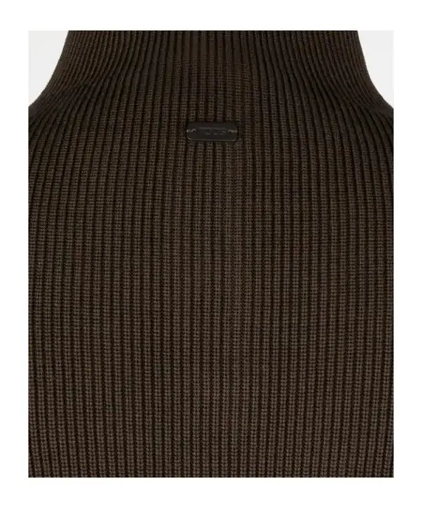 TOD'S Half-zip Ribbed Sweater
