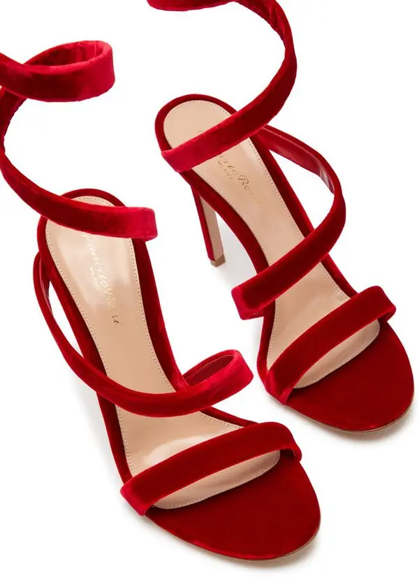 GIANVITO ROSSI Opera 105 Velvet Sandals