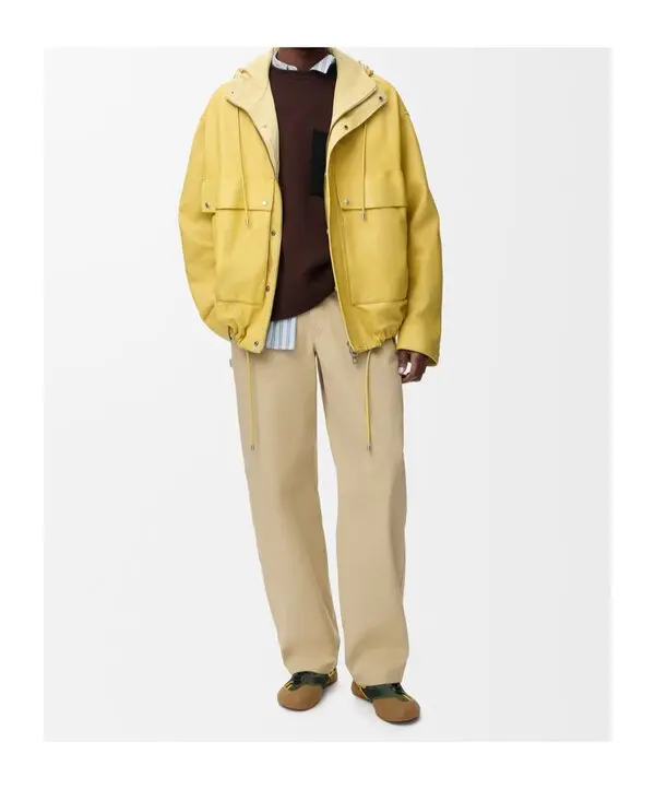 Loewe Nappa Leather Short Parka