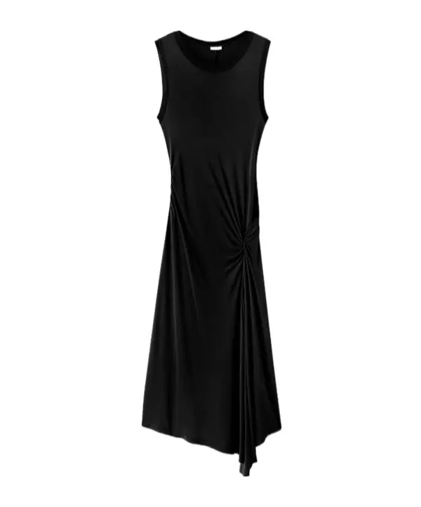 JOSEPH Cheikh Sleeveless Midi Dress - Black