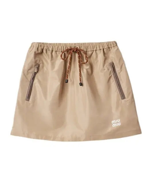 Miu Miu Technical Fabric Miniskirt