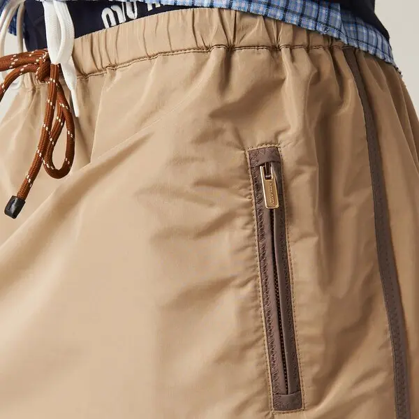 Miu Miu Technical Fabric Miniskirt
