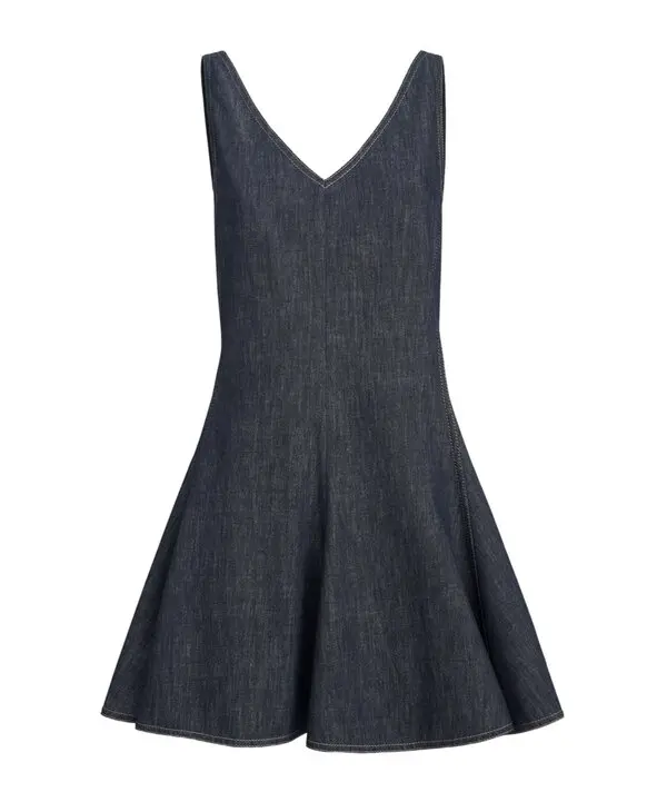 Brunello Cucinelli Cotton Denim-effect Twill Mini Dress