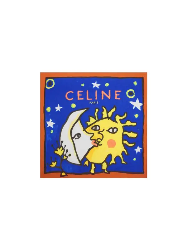 Celine Silk Twill Square Scarf