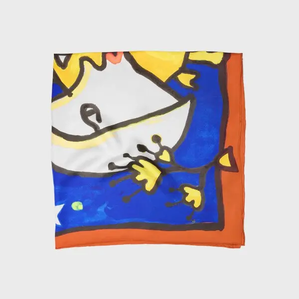 Celine Silk Twill Square Scarf
