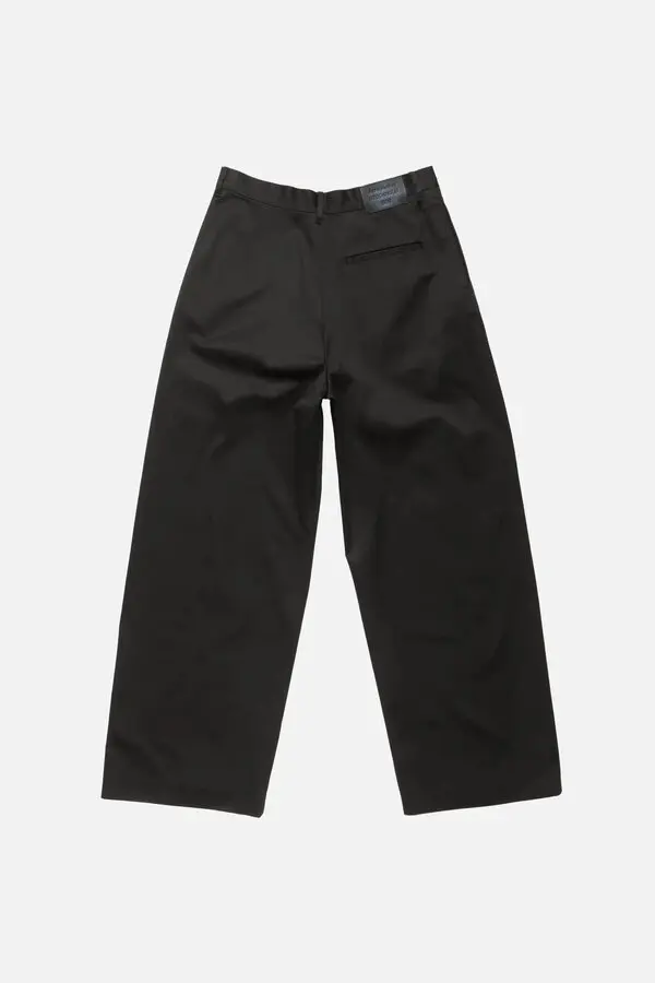 Acne Studios Cotton Satin Loose Fit Trousers