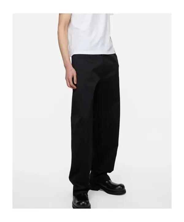 Acne Studios Cotton Satin Loose Fit Trousers