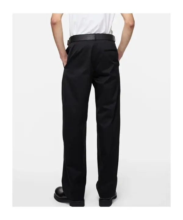 Acne Studios Cotton Satin Loose Fit Trousers