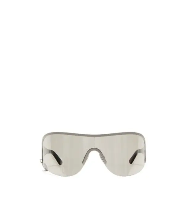 Acne Studios Logo Charm Shield Frame Sunglasses - White