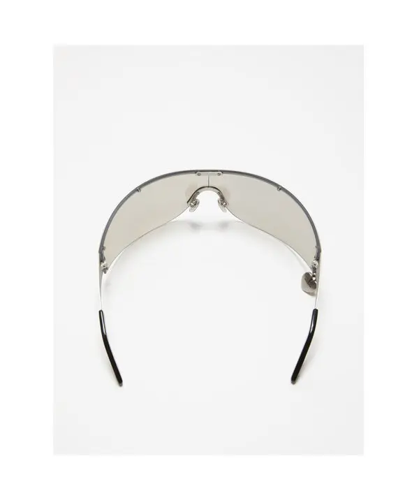 Acne Studios Logo Charm Shield Frame Sunglasses