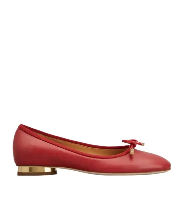 TOD'S Round Toe Ballet Flats With Bow Detailing