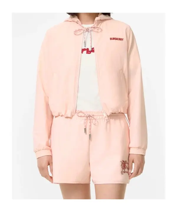 Burberry Heart Knight Stretch Nylon Hooded Jacket