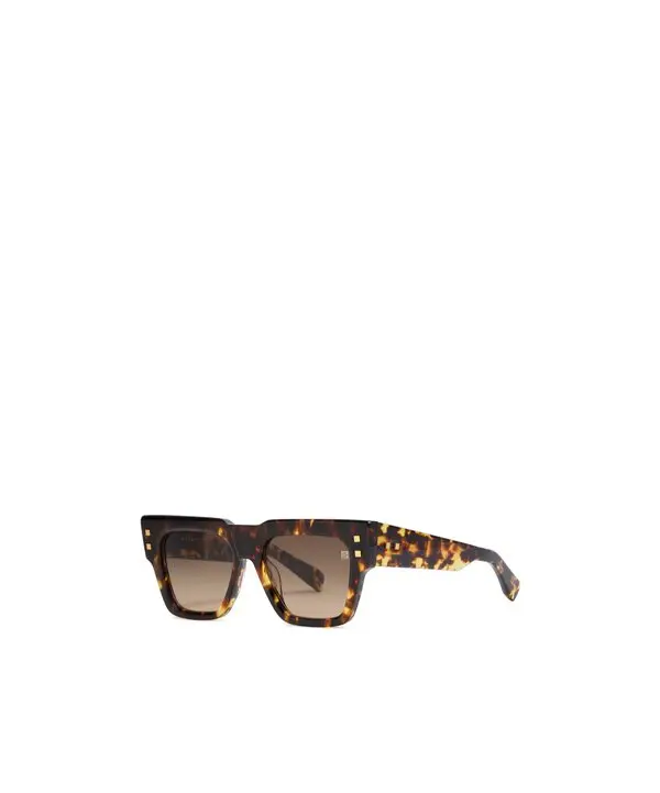 Balmain B-army Rectangle-frame Sunglasses