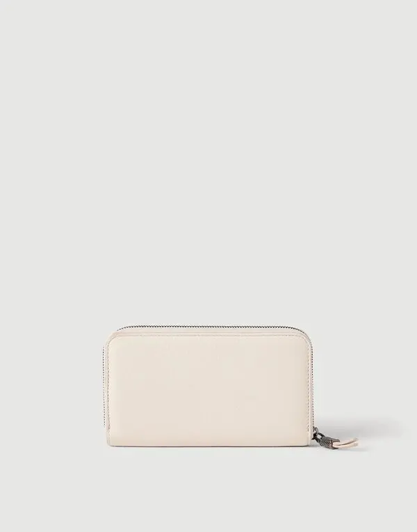 Brunello Cucinelli Grained Zip Wallet