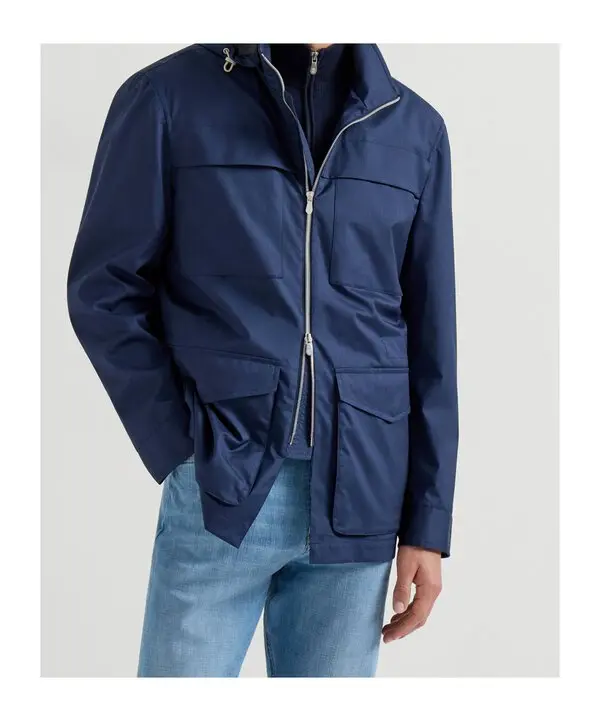 Brunello Cucinelli Detachable Hood Safari Jacket