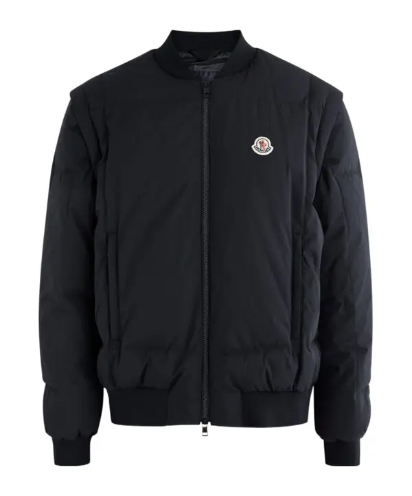 Moncler Taku Logo Padded Shell Bomber Jacket
