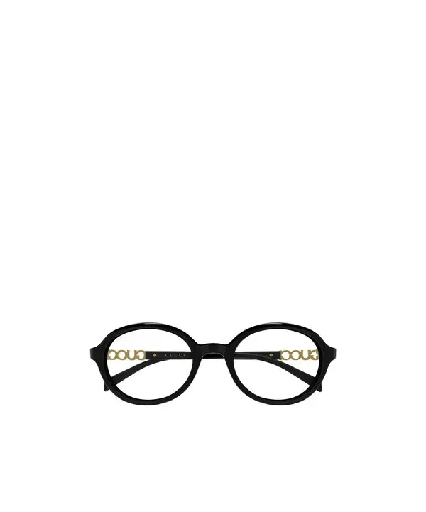 Gucci Oval Frame Eyewear - Black
