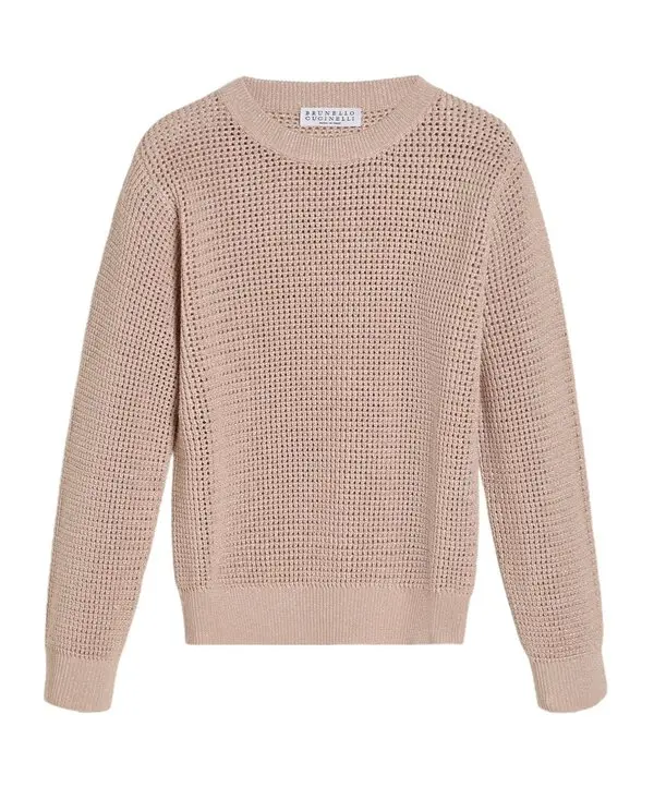 Brunello Cucinelli Ribbed Net Sweater