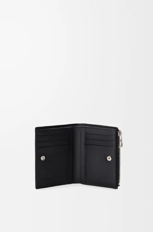 Loewe Slim Compact Wallet In Shiny Calfskin