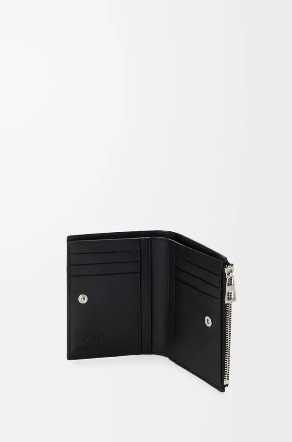Loewe Slim Compact Wallet In Shiny Calfskin