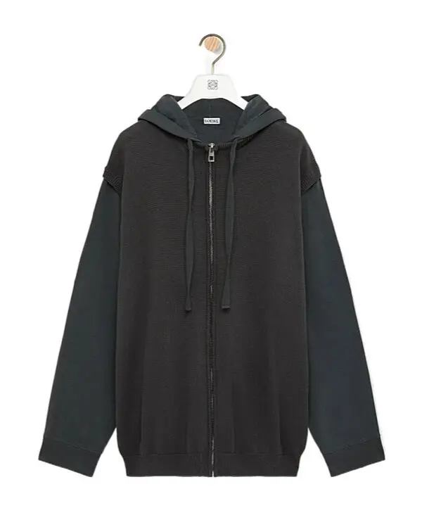 Loewe Zippered Hoodie - Dark Gray