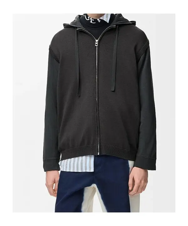 Loewe Zippered Hoodie - Dark Gray