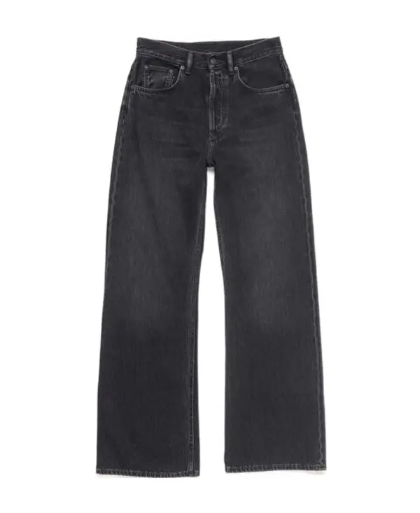 Acne Studios 2021f Logo Patch High-waist Jeans