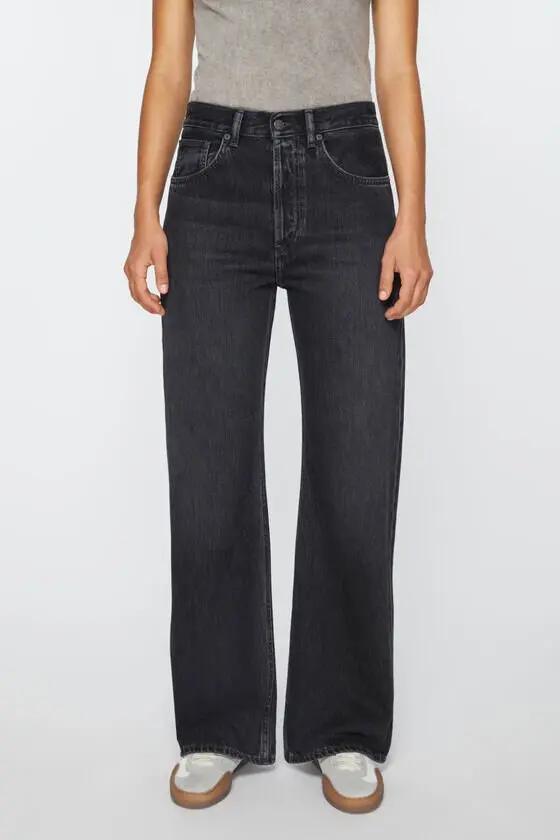 Acne Studios 2021f Logo Patch High-waist Jeans