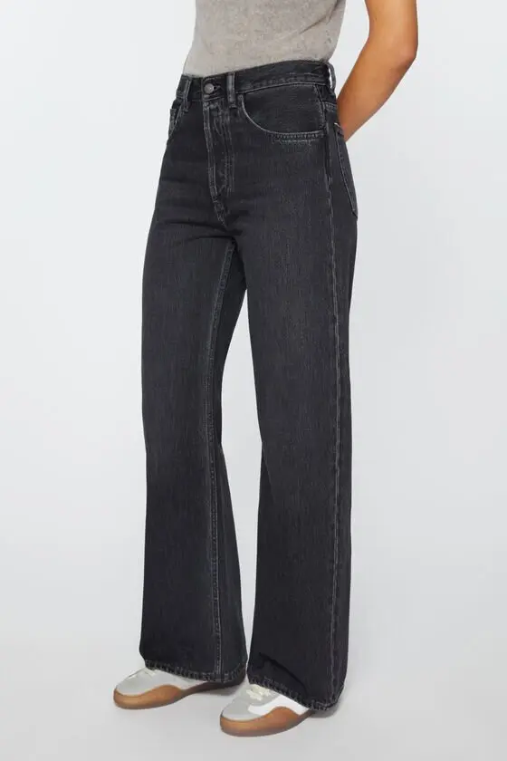 Acne Studios 2021f Logo Patch High-waist Jeans