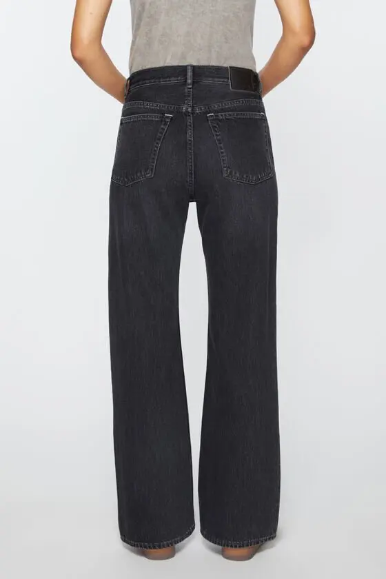 Acne Studios 2021f Logo Patch High-waist Jeans