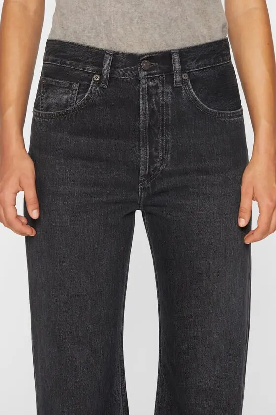 Acne Studios 2021f Logo Patch High-waist Jeans