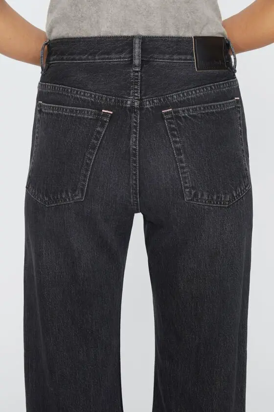 Acne Studios 2021f Logo Patch High-waist Jeans