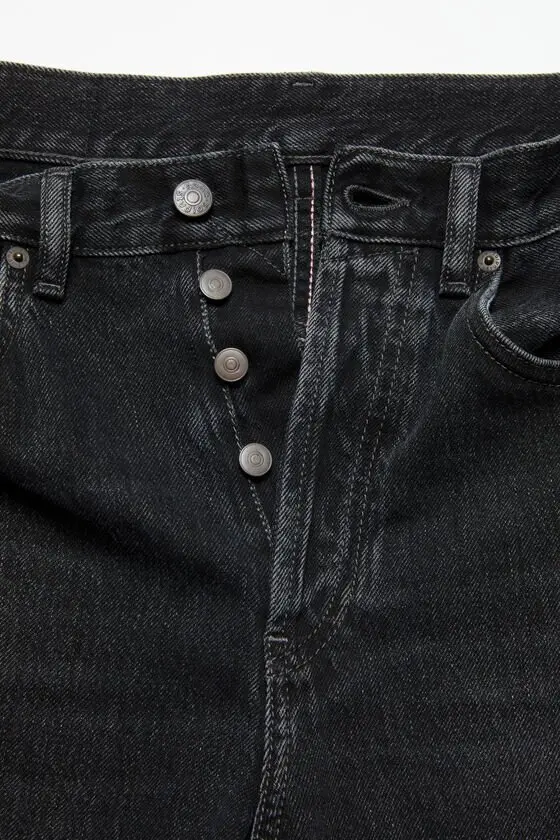 Acne Studios 2021f Logo Patch High-waist Jeans