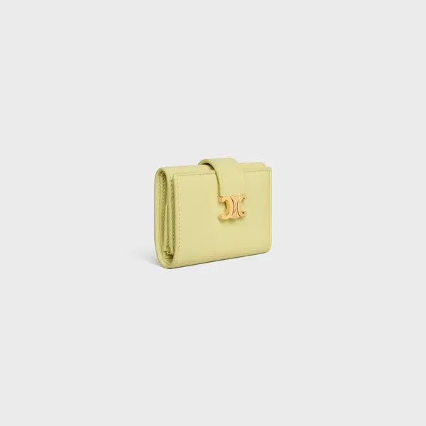 Celine Fine Strap Wallet Nino In Supple Grained Calfskin