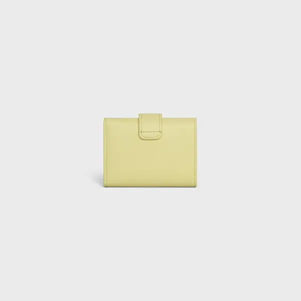 Celine Fine Strap Wallet Nino In Supple Grained Calfskin